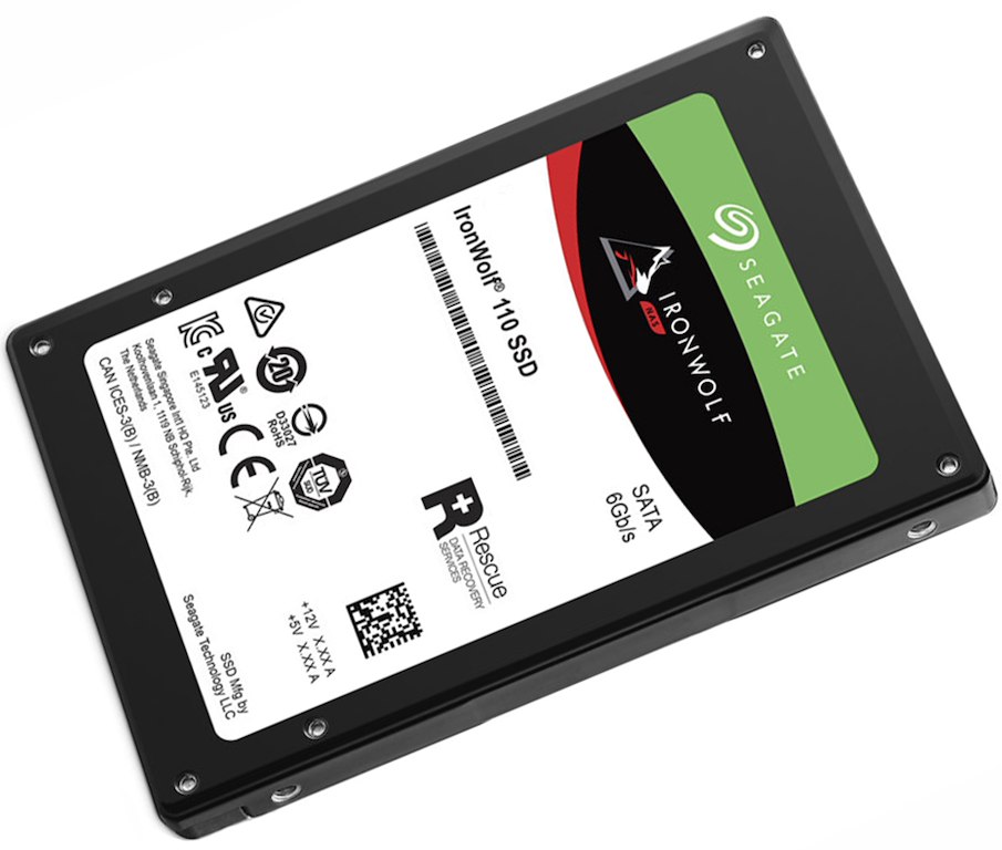 SSD Solid State Drive SEAGATE IronWolf 110 / kapacitet 240GB / interfejs SATA / format 2.5 inča / TBW 435TB / Čitanje 560MBs / Pisanje 230MBs / IOPS Čitanje 55.000 fajlova / IOPS Pisanje 8.000 faj...