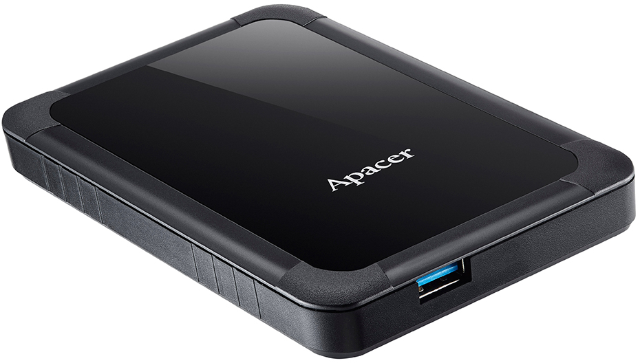 Eksterni hard disk APACER AC532 Shockproof Portable / kapacitet 1TB / veličina 2.5 inča / interfejs USB 3.0 / model AP1TBAC532B-1