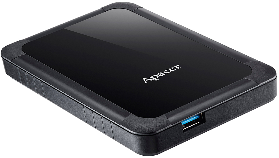 Eksterni hard disk APACER AC532 Shockproof Portable / kapacitet 2TB / veličina 2.5 inča / interfejs USB 3.0 / model AP2TBAC532B-1