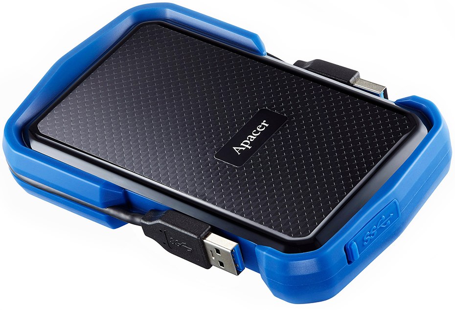 Eksterni hard disk APACER AC631 Military-Grade Shockproof Portable / kapacitet 2TB / veličina 2.5 inča / interfejs USB 3.1 / model AP2TBAC631U-1