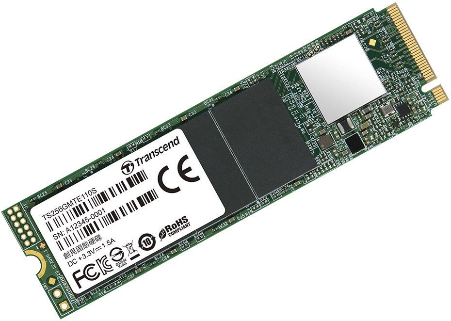 SSD Solid State Drive TRANSCEND 110S / kapacitet 256GB / interfejs PCIe NVMe / format M.2 2280 / TBW 400TB / Čitanje 1.800MBs / Pisanje 800MBs / IOPS Čitanje 110.000 fajlova / IOPS Pisanje 95.000 ...