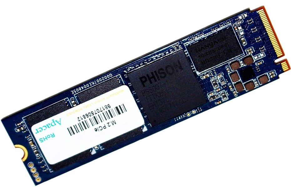 SSD Solid State Drive APACER / kapacitet 480GB / interfejs PCIe NVMe / format M.2 2280 / TBW 400TB / Čitanje 3.200MBs / Pisanje 2.000MBs / IOPS Čitanje 360.000 fajlova / IOPS Pisanje 120.000 fajlo...