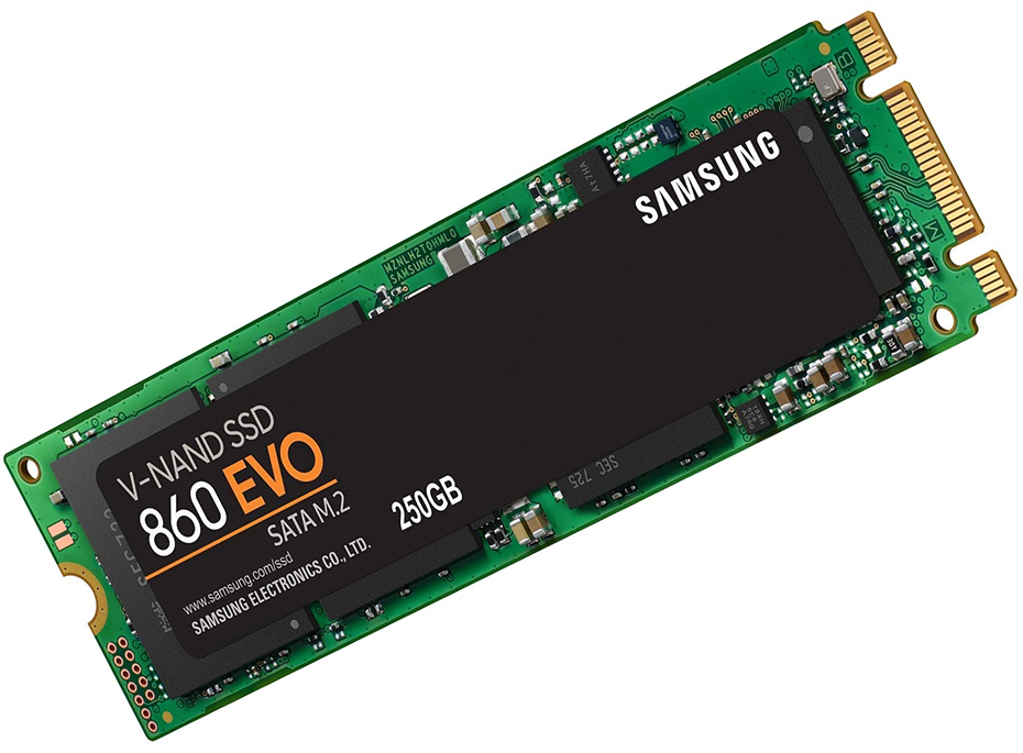 SSD Solid State Drive SAMSUNG Evo 860 / kapacitet 250GB / interfejs M.2 SATA / format M.2 2280 / TBW 150TB / Čitanje 550MBs / Pisanje 520MBs / IOPS Čitanje 97.000 fajlova / IOPS Pisanje 88.000 faj...