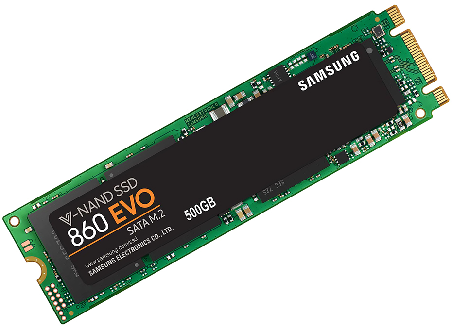 SSD Solid State Drive SAMSUNG Evo 860 / kapacitet 500GB / interfejs M.2 SATA / format M.2 2280 / TBW 300TB / Čitanje 550MBs / Pisanje 520MBs / IOPS Čitanje 97.000 fajlova / IOPS Pisanje 88.000 faj...