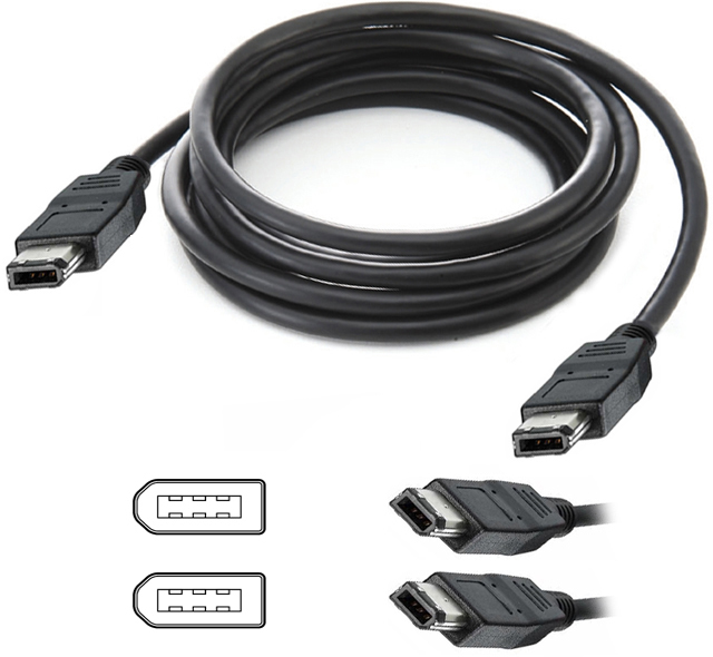 Firewire Kabel INTEX IEEE 1394 Izlaz 6-pina Ulaz 6-pina crni 1.5 metara