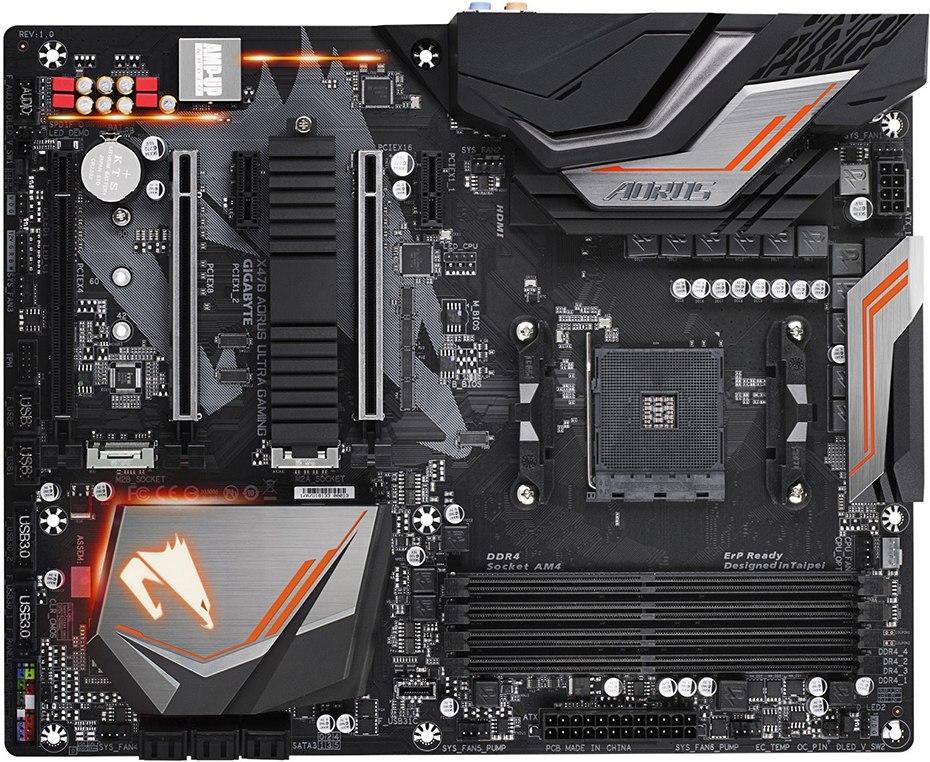 Matična ploča GIGABYTE AMD / Socket AM4 / čipset X470 / memorija 4 x DDR4 / video izlaz HDMI 1.4 / skladištenje podataka 2 x M.2 Socket 3 i 6 x SATA / eksterni port 6 x USB 3.1 / eksterni port 4 x...