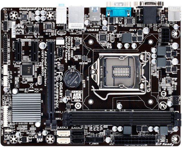 Matična ploča GIGABYTE INTEL GA-H81M-D2V Micro ATX 2xDDR3 2xSATAII 2xSATAIII 5xUSB 3.0 4xUSB 2.0 3xPCI Express 1xVGA 1xDVI 1xRS232 Socket 1150