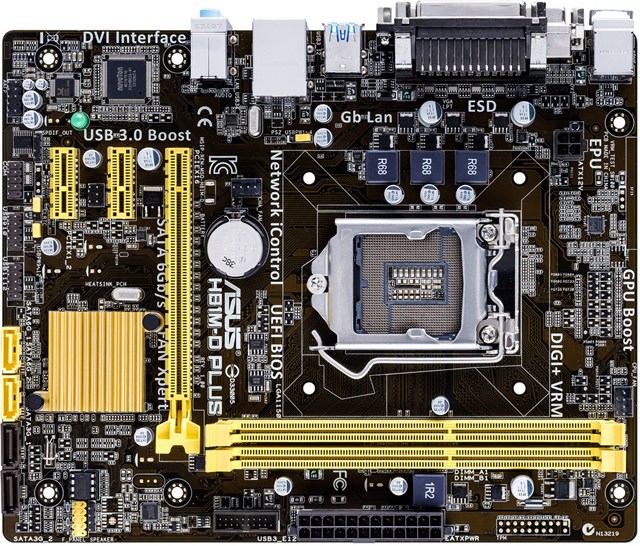 Matična ploča ASUS INTEL H81M-D PLUS Micro ATX 2xDDR3 2xSATAII 2xSATAIII 3xUSB 3.0 6xUSB 2.0 3xPCI Express 1xVGA 1xDVI 1xparalelni Socket 1150