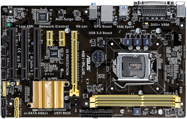 Matična ploča ASUS INTEL H81-PLUS ATX 2xDDR3 2xSATAII 2xSATAIII 2xUSB 3.0 6xUSB 2.0 3xPCI Express 3xPCI 1xVGA 1xRS232 1xparalelni Socket 1150