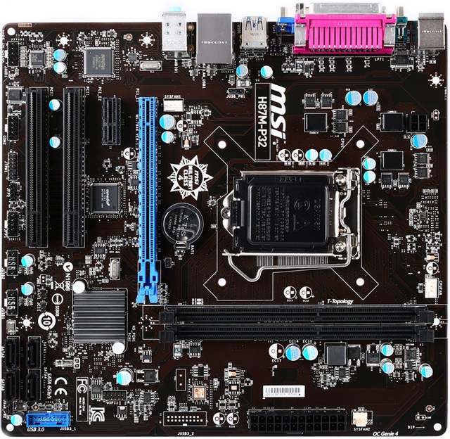 Matična ploča MSI INTEL H87M-P32 Micro ATX 2xDDR3 4xSATAIII 2xUSB 3.0 4xUSB 2.0 2xPCI Express 2xPCI 1xVGA 1xRS232 1xparalelni Socket 1150