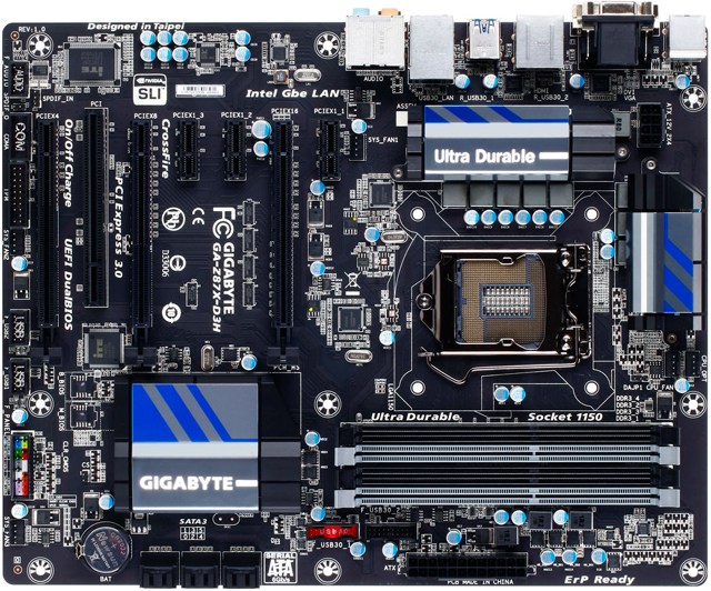 Matična ploča GIGABYTE INTEL GA-Z87X-D3H ATX 4xDDR3 6xSATAIII 6xUSB 3.0 4xUSB 2.0 6xPCI Express 1xPCI 1xVGA 1xDVI 1xHDMI Socket 1150