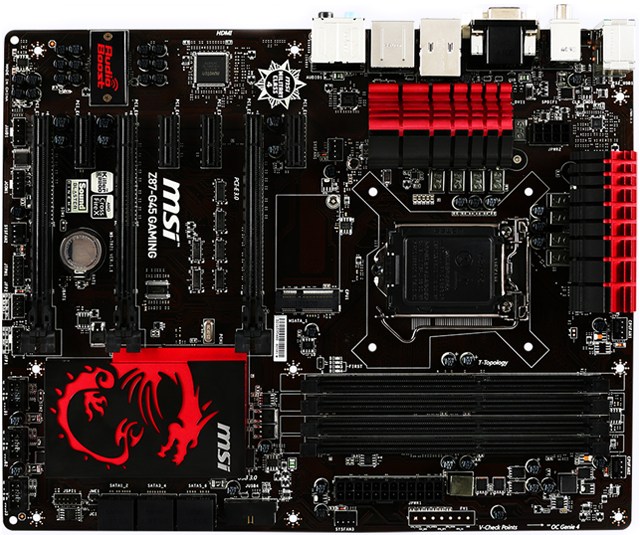 Matična ploča MSI INTEL Z87-G45 GAMING ATX 4xDDR3 6xSATAIII 5xUSB 3.0 5xUSB 2.0 7xPCI Express 1xVGA 1xDVI 1xHDMI Socket 1150