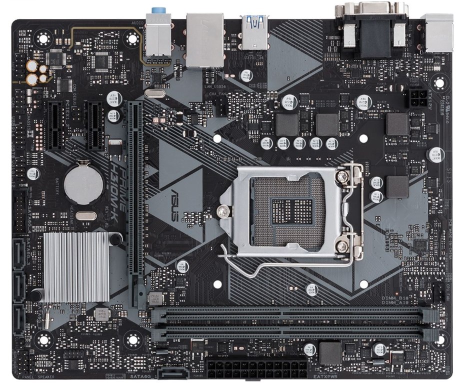 Matična ploča ASUS INTEL / Socket 1151 / čipset H310 / memorija 2 x DDR4 / video izlaz VGA DVI / skladištenje podataka 4 x SATA / eksterni port 2 x USB 3.1 / eksterni port 2 x USB 2.0 / interni po...