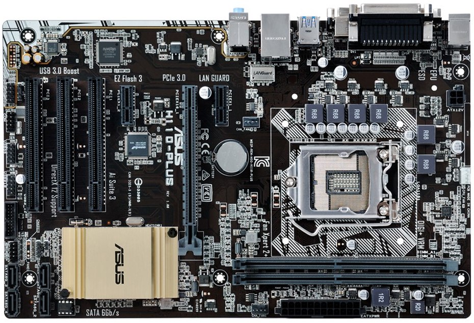 Matična ploča ASUS INTEL / Socket 1151 / čipset H110 / memorija 2 x DDR4 / video izlaz VGA DVI / skladištenje podataka 4 x SATA / eksterni port 2 x USB 3.1 / eksterni port 4 x USB 2.0 / interni po...