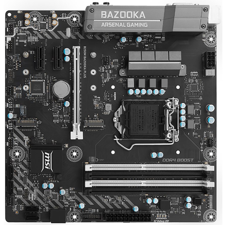 Matična ploča MSI INTEL / Socket 1151 / čipset B250 / memorija 4 x DDR4 / video izlaz DVI HDMI 1.4 / skladištenje podataka 2 x M.2 Socket 3 konektor i 6 x SATA / eksterni port 4 x USB 3.1 / ekster...