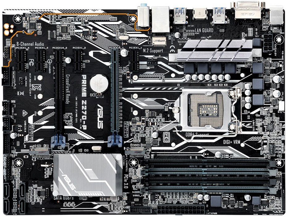 Matična ploča ASUS INTEL / Socket 1151 / čipset Z270 / memorija 4 x DDR4 / video izlaz DVI HDMI 1.4 / skladištenje podataka 2 x M.2 i 4 x SATA / eksterni port 4 x USB 3.1 / interni port 4 x USB 3....