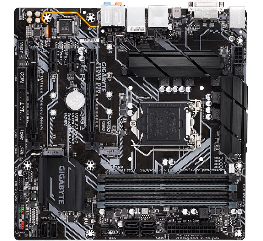 Matična ploča GIGABYTE INTEL / Socket 1151 / čipset Z370 / memorija 4 x DDR4 / video izlaz DVI HDMI 1.4 / skladištenje podataka 2 x M.2 Socket 3 i 6 x SATA / eksterni port 7 x USB 3.1 / interni po...