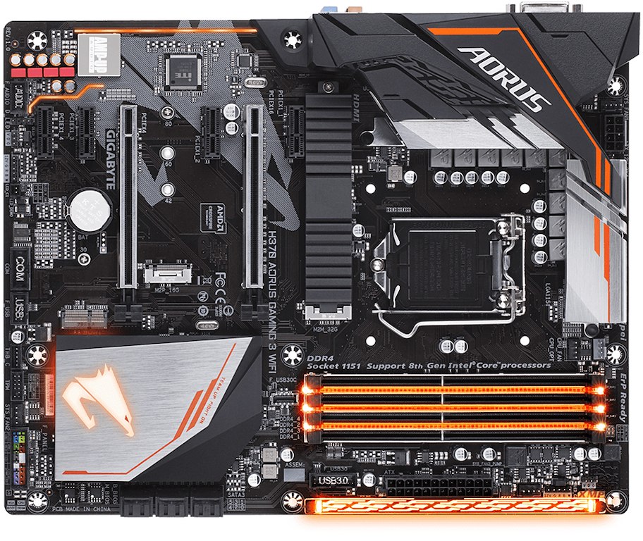 Matična ploča GIGABYTE INTEL / Socket 1151 / čipset H370 / memorija 4 x DDR4 / video izlaz DVI HDMI 1.4 / skladištenje podataka 2 x M.2 Socket 3 i 6 x SATA / eksterni port 4 x USB 3.1 / eksterni p...