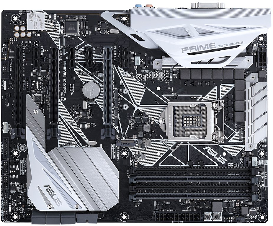 Matična ploča ASUS INTEL / Socket 1151 / čipset Z370 / memorija 4 x DDR4 / video izlaz DVI HDMI 1.4 DisplayPort / skladištenje podataka 2 x M.2 Socket 3 i 6 x SATA / eksterni port 4 x USB 3.1 / ek...