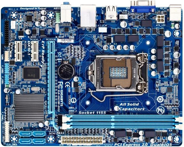 Matična ploča GIGABYTE INTEL GA-H61M-DS2 Micro ATX 2xDDR3 4xSATA 8xUSB 3xPCI Express 1xVGA Socket 1155