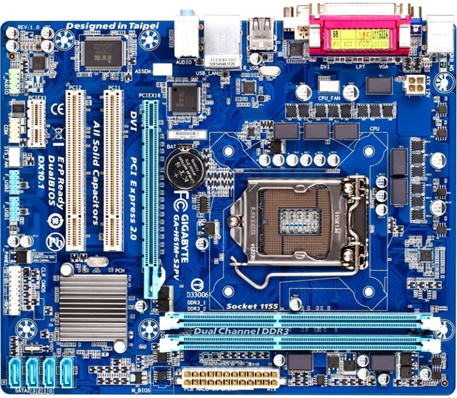 Matična ploča GIGABYTE INTEL GA-H61M-S2PV Micro ATX 2xDDR3 4xSATA 8xUSB 2xPCI Express 2xPCI 1xVGA 1xDVI Socket 1155