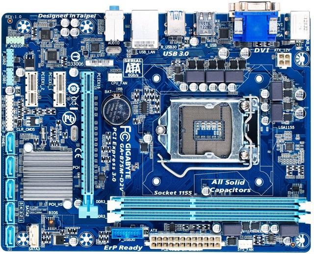 Matična ploča GIGABYTE INTEL GA-B75M-D2V Micro ATX 2xDDR3 5xSATAII 1xSATAIII 6xUSB 2.0 3xUSB 3.0 2xPCI Express 1xVGA 1xDVI Socket 1155