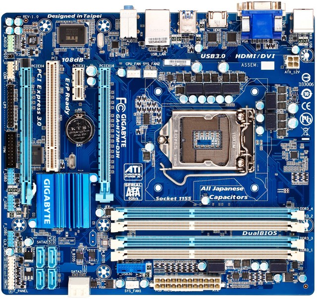 Matična ploča GIGABYTE INTEL GA-H77M-D3H Micro ATX 4xDDR3 4xSATAII 2xSATAIII RAID 3xUSB 3.0 7xUSB 2.0 3xPCI Express 1xPCI 1xVGA 1xDVI 1xHDMI Socket 1155