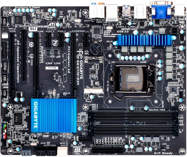 Matična ploča GIGABYTE INTEL GA-Z77X-D3H ATX 4xDDR3 4xSATAII 4xSATAIII 1xmSATA RAID 7xUSB 3.0 4xUSB 2.0 6xPCI Express 1xPCI 1xVGA 1xDVI 1xHDMI Socket 1155