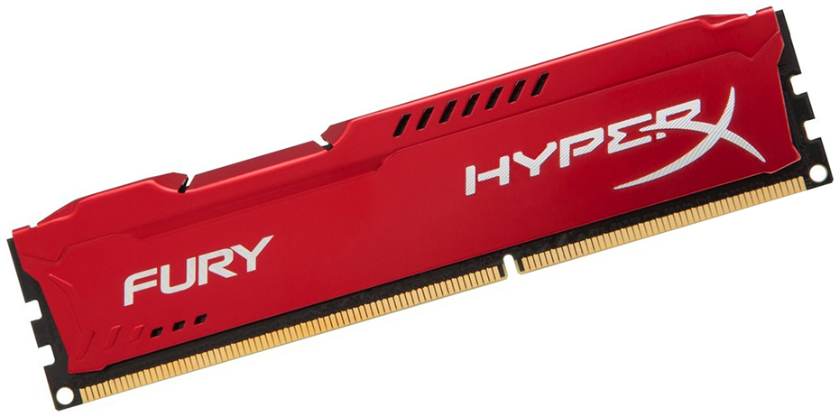 RAM Memorija za kompjuter KINGSTON HyperX Fury Red 4GB DDR3 1600MHz PC3-12800 DIMM CL10 1.5V 240-pinova HX316C10FR/4