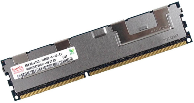 RAM Memorija za server HYNIX HMT31GR7BFR4C-H9 ECC Registered 8GB DDR3 1.333MHz PC3-10600R RDIMM CL9 1.5V 9-čipova 2Rx4 1Gx8 Dual Ranked 240-pinova