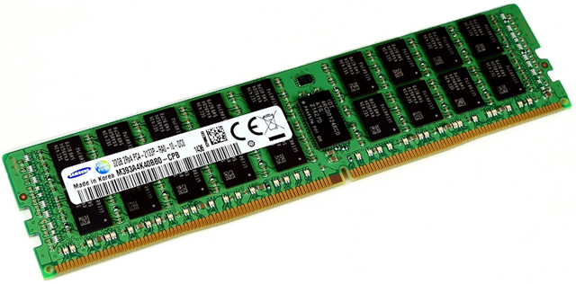 RAM Memorija za server SAMSUNG M393A4K40BB0-CPB ECC Registered 32GB DDR4 2.133MHz PC4-17000R RDIMM CL15 1.2V 9-čipova 2Rx4 2Gx4 Dual Ranked 288-pinova