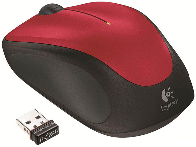 Bežični optički miš Logitech M235 910-002497 USB 1000 DPI Crveno-crni