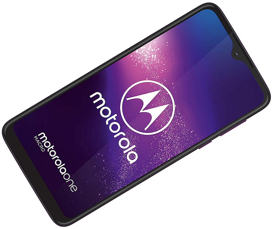 Smart mobilni telefon MOTOROLA One Macro DS / ekran 6.2 inča / procesor ARM Cortex-A73 8-jezgara / RAM memorija 4GB / fleš memorija 64GB / operativni sistem Android 9 / tip Dual SIM / boja LJUBIČA...