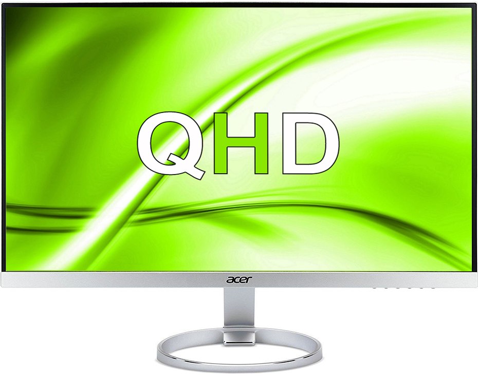 LED Monitor ACER / veličina ekrana 27 inča / rezolucija 2.560 x 1.440 piksela / standard QHD / tip panela IPS / osvetljenje 350 cd/m2 / kontrast 1000:1 / brzina odziva 4 milisekunde / vidno polje ...