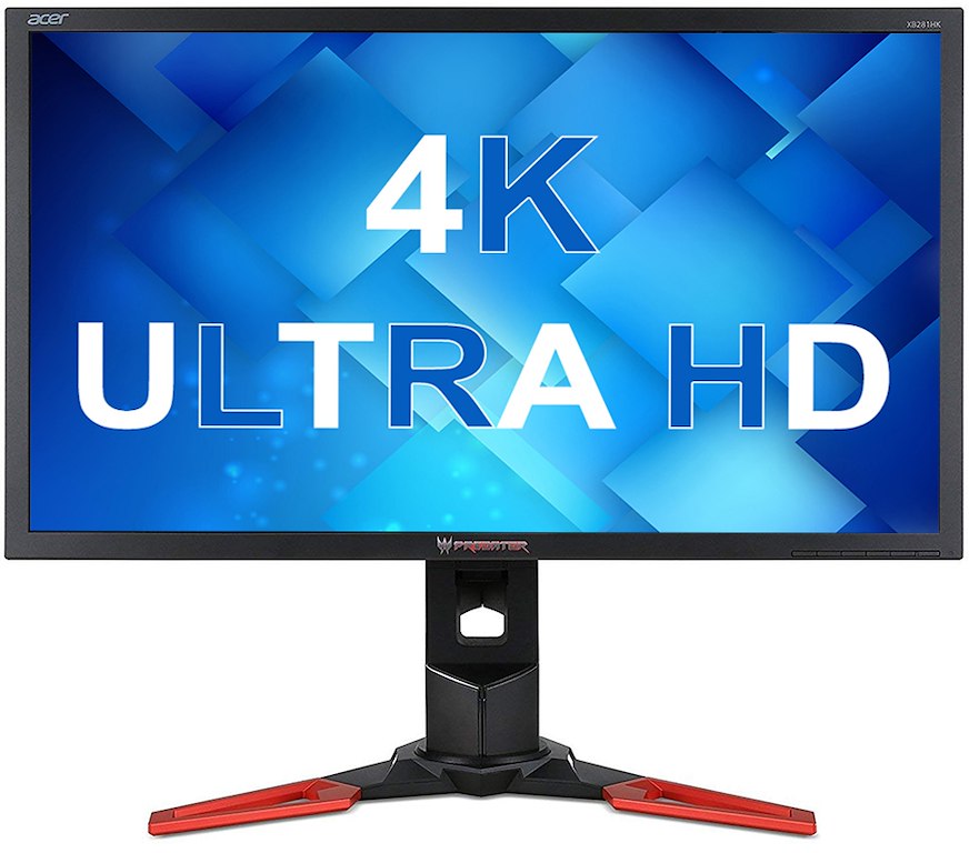 LED Monitor ACER Predator / veličina ekrana 28 inča / rezolucija 3.840 x 2.160 piksela / standard 4K ULTRA HD / tip panela TN / osvetljenje 300 cd/m2 / kontrast 1000:1 / brzina odziva 1 milisekund...