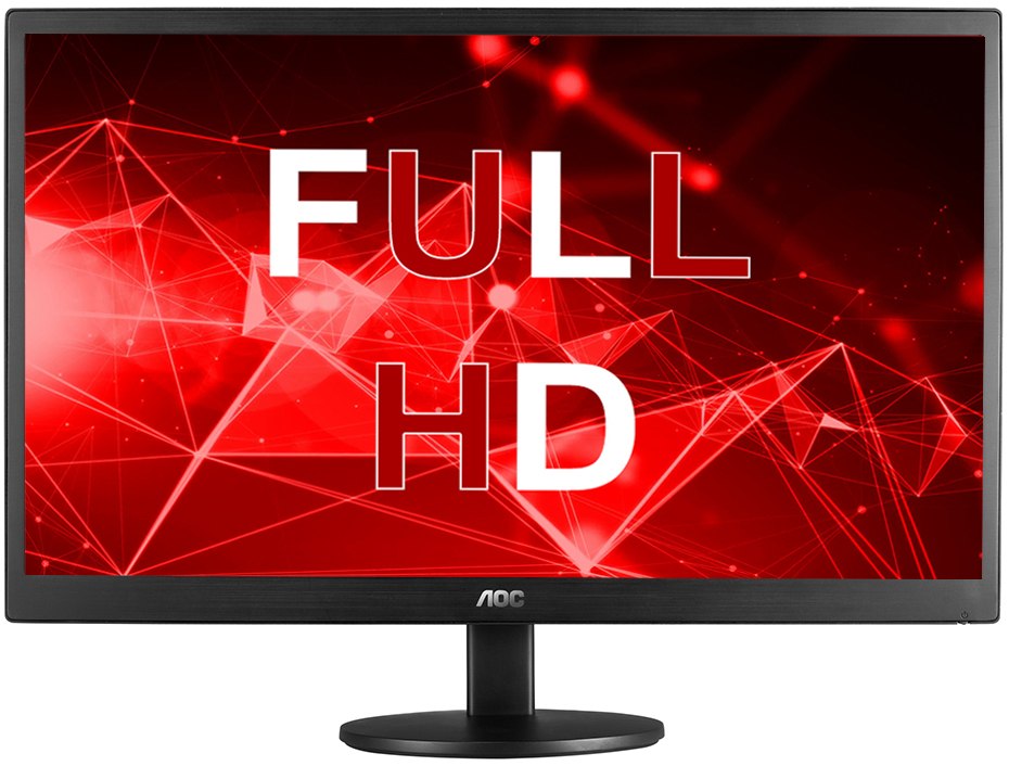 LED Monitor AOC / veličina ekrana 21.5 inča / rezolucija 1.920 x 1.080 piksela / standard FULL HD / tip panela TN / osvetljenje 200 cd/m2 / kontrast 700:1 / brzina odziva 5 milisekundi / vidno pol...