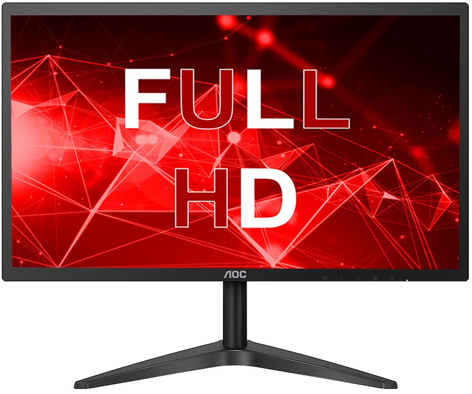 LED Monitor AOC / veličina ekrana 21.5 inča / rezolucija 1.920 x 1.080 piksela / standard FULL HD / tip panela IPS / osvetljenje 250 cd/m2 / kontrast 1000:1 / brzina odziva 5 milisekundi / vidno p...