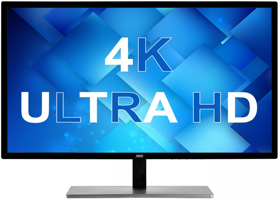 LED Monitor AOC / veličina ekrana 28 inča / rezolucija 3.840 x 2.160 piksela / standard 4K ULTRA HD / tip panela TN / osvetljenje 300 cd/m2 / kontrast 1000:1 / brzina odziva 1 milisekunda / vidno ...