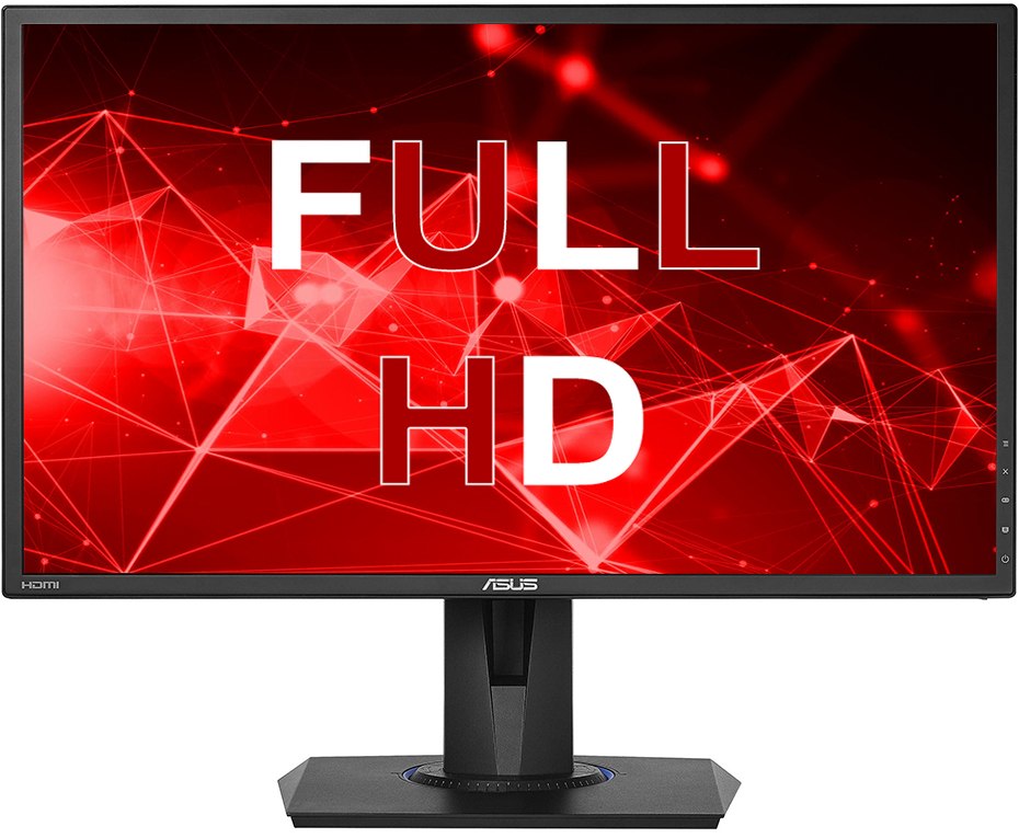 LED Monitor ASUS / veličina ekrana 24 inča / rezolucija 1.920 x 1.080 piksela / standard FULL HD / tip panela TN / osvetljenje 250 cd/m2 / kontrast 1000:1 / brzina odziva 1 milisekunda / vidno pol...