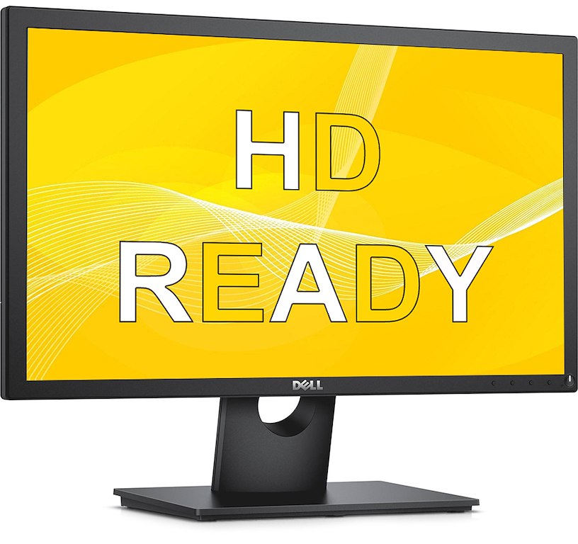 LED Monitor DELL / veličina ekrana 18.5 inča / rezolucija 1.366 x 768 piksela / standard HD READY / tip panela TN / osvetljenje 200 cd/m2 / kontrast 600:1 / brzina odziva 5 milisekundi / vidno pol...