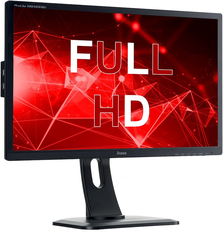 LED Monitor IIYAMA ProLite / veličina ekrana 23.8 inča / rezolucija 1.920 x 1.080 piksela / standard FULL HD / tip panela VA / osvetljenje 250 cd/m2 / kontrast 3000:1 / brzina odziva 4 milisekunde...