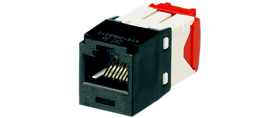 RJ45 Modul PANDUIT Mini-Com TX-5e / kategorija CAT5E / tip NEOKLOPLJENI / boja CRNA / model CJ5E88TGBL