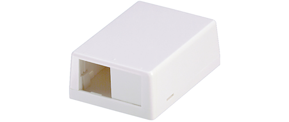 RJ45 Nazidna utičnica PANDUIT / 2-portna / modul Mini-Com / boja BELA / model CBXJ2AW-A