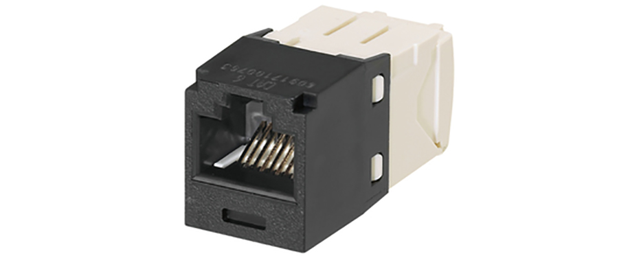 RJ45 Modul PANDUIT Mini-Com TX-6 PLUS / kategorija CAT6 / tip NEOKLOPLJENI / boja CRNA / model CJ688TGBL