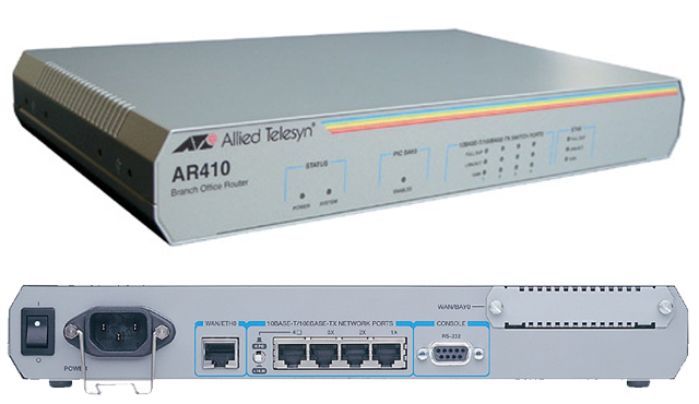 Žični ruter ALLIED TELESYN AR410 1xFRAME RELAY 4xLAN 1xEthernet 1xRS232 MODULARNI