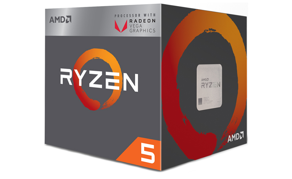 Procesor AMD Ryzen 5 2400G / Socket AM4 / 4 jezgra / 8 niti / radna frekvencija 3.6GHz / turbo radna frekvencija 3.9GHz / keš memorija 4MB / grafički procesor Radeon™ RX Vega 11 / termalna snaga 65W