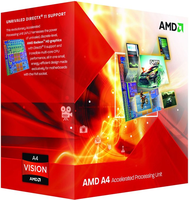 Procesor CPU AMD A4-3300 2.5GHz 2 jezgra 1MB keš Socket FM1