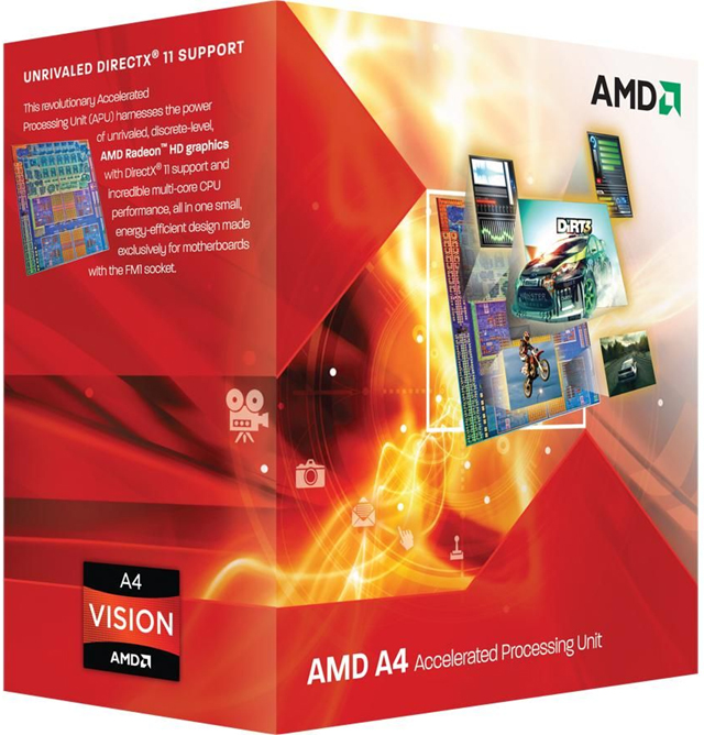Procesor CPU AMD A4-3400 2.7GHz 2 jezgra 1MB keš Socket FM1