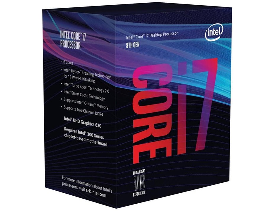 Procesor INTEL Core i7-8700 / Socket 1151 / generacija 8 / 6-jezgara / radna frekvencija 3.2GHz / turbo radna frekvencija 4.6GHz / keš memorija 12MB / termalna snaga 65W