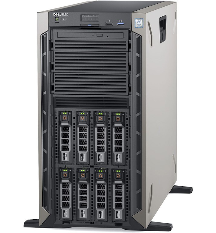 Server DELL PowerEdge T440 / procesor INTEL Xeon® 4110 Silver 2.1GHz turbo 3.0GHz 11MB 8-jezgra / memorija 16GB DDR4 2666MHz ECC Registered / hard disk 2 x 1TB SATA 3.5 inča 7.200 obrtaja / hardve...